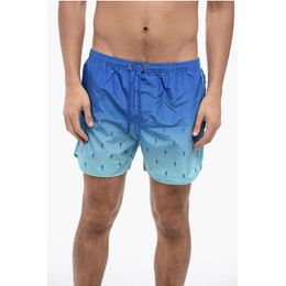 Neil Barrett BADESHORTS MIT SIEBDRUCK UND ALLOVER-BOLT