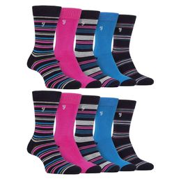 Farah Herren 10er-Pack Bunte Bambussocken