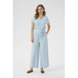 Cream Overall Loose fit blue multi