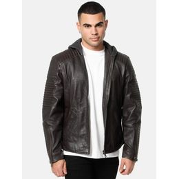 Tazzio Herren Lederjacke Biker-Look