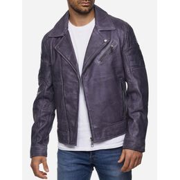 Tazzio Herren Lederjacke Biker-Look