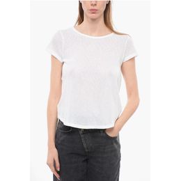 Woolrich T-Shirt mit Rundhalsausschnitt und durchgehender Perforation
