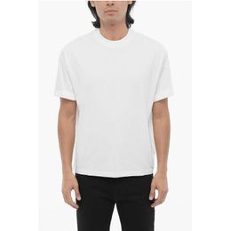 Neil Barrett Einfarbiges Easy Fit T-Shirt mit Rundhalsausschnitt in Wei&szlig;