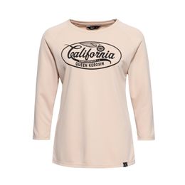 Queen Kerosin Damen Langarmshirt California ecru