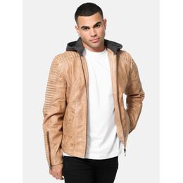Tazzio Herren Lederjacke Biker-Look