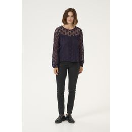 Kaffe Langarm-Bluse Regular fit Dawn Purple