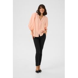 Kaffe Langarm-Bluse Loose fit Peach