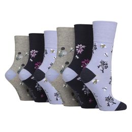 6 Paar Damen Nicht-Elastische Sanfte Oberseite Diabetikersocken