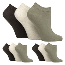 9 Paar Damen Diabetiker Trainingssocken | Kn&ouml;chelsocken f&uuml;r geschwollene F&uuml;&szlig;e