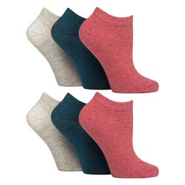 6er-Pack Diabetiker-Trainersocken f&uuml;r Damen | Extra breite Kn&ouml;chelsocken
