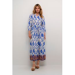 Cream Kleid A-shape blue
