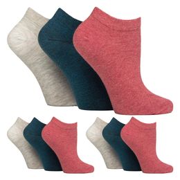 9 Paar Damen Diabetes Trainer Socken | Kn&ouml;chelsocken f&uuml;r geschwollene F&uuml;&szlig;e