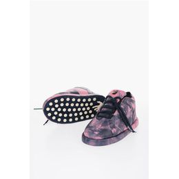 Off-White Gepolsterte BUMP-Sneakers aus Batikleder in Rosa