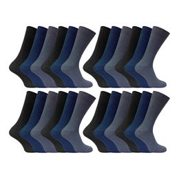 24 Paar Multipack Herren Ultimate Comfort Socken aus 100% Baumwolle
