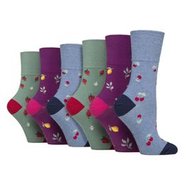 6 Paar Damen NICHT ELASTISCHE Baumwollreiche Socken mit Wildtier-Hunden- und Katzenmuster