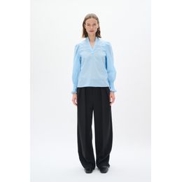 Inwear Langarm-Bluse Gerade Passform Bleached Blue