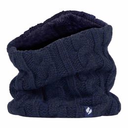 Heat Holders Damen Kabelstrick Winterfleece gef&uuml;tterter thermischer Nackenw&auml;rmer