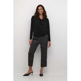 Kaffe Langarm-Bluse Regular fit Black