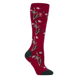 Heat Holders Lange Gummistiefelsocken f&uuml;r Damen | Blumen Gummistiefelsocken