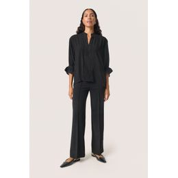 Soaked in Luxury Langarm-Bluse Lockere Passform Blac