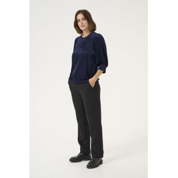 Kaffe Langarm-Bluse Loose fit Midnight Marine