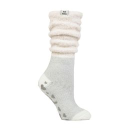 Heat Holders Damen Flauschige Schlupfoberteile Rutschfeste Thermo-Bett-Socken