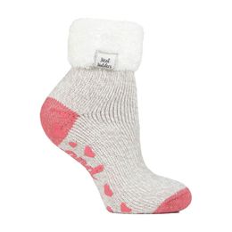 Heat Holders Damen rutschfeste thermische niedrige Kn&ouml;chelsocken mit Griffen f&uuml;r das Bett