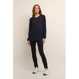 Kaffe Langarm-Bluse Regular fit Midnight Marine