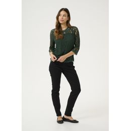 Cream Kurzarm-Bluse Regular fit Sea Moss green