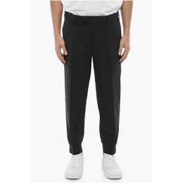 Neil Barrett Low Waist Slim Fit JACK Hose mit B&uuml;ndchen in Mitternachtsblau