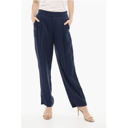 Woolrich Schlaghose mit einfacher Bundfalte in Blau