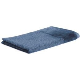 M&ouml;ve G&auml;stehandtuch M&Ouml;VE "Bamboo Luxe", blau (steel blau), B:30cm L:50cm, Walkfrottier, Obermaterial: 60% Baumwolle, 40% Viskose, Handt&uuml;cher, besonders weich & volumin&ouml;s