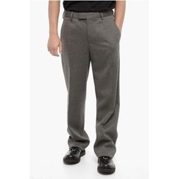 Neil Barrett Gerade geschnittene LIAM-Hose in Grau mit lockerer Passform