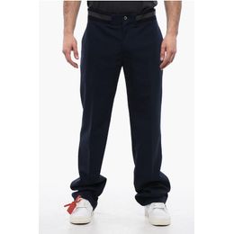Off-White Varsity TECH DRILL Hose mit elastischem Bund in Blau