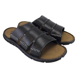 Dunlop Herren Sommer Strand Leder Slipper