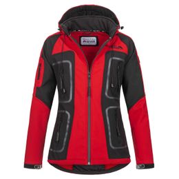 Arctic Seven Damen Softshelljacke AS181 Rot - Schwarz Gr&ouml;&szlig;e XXXXXL - Gr. 50