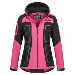 Arctic Seven Damen Softshell Jacke Rosa-Schwarz