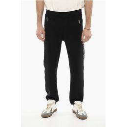 Neil Barrett Skinny Fit-Jogginghose mit seitlichem Thunderbolt-Print in Schwarz