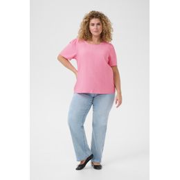 Kaffe Kurzarm-Bluse Regular fit Rosebloom CC pink