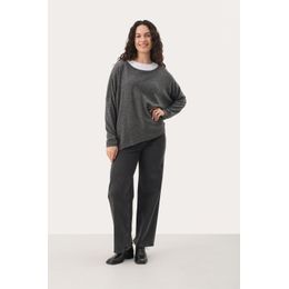PART TWO Strickpullover Lockere Passform dark grey
