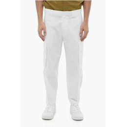 Neil Barrett Loose Fit Cargohose mit G&uuml;rtelschlaufen in Wei&szlig;