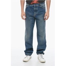 5-Pocket-Jeans im Regular Fit mit Stone-Wash-Effekt, 19 cm, in Blau