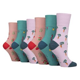 6 Paar Damen Nicht-elastische Weiche Oberschenkel diabetiker Socken