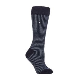 Heat Holders Damen Dicke Winter Warme Kniehohe Rippstrick Thermo Stulpensocken