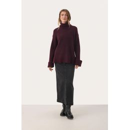 PART TWO Strickpullover Lockere Passform wine