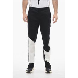 Neil Barrett Skinny Fit MODERNIST Sweatpants mit Kontrastdetails in Schwarz