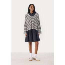 PART TWO Strickpullover Gerade Passform navy