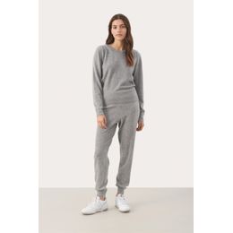PART TWO Strickpullover Gerade Passform grey
