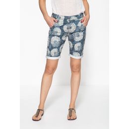 Amor, Trust & Truth Amor, Truth & Trust Damen Jeansshorts mit Beinaufschlag und femininem Muster Gwen Denim