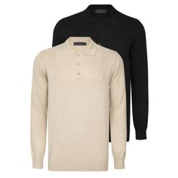 Pullover Pullover Mit Polo-Kragen 2Er-Pack